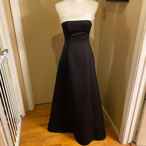 Urban Girl Nites | Dresses | Urban Girls Nites Black White Prom Dress ...